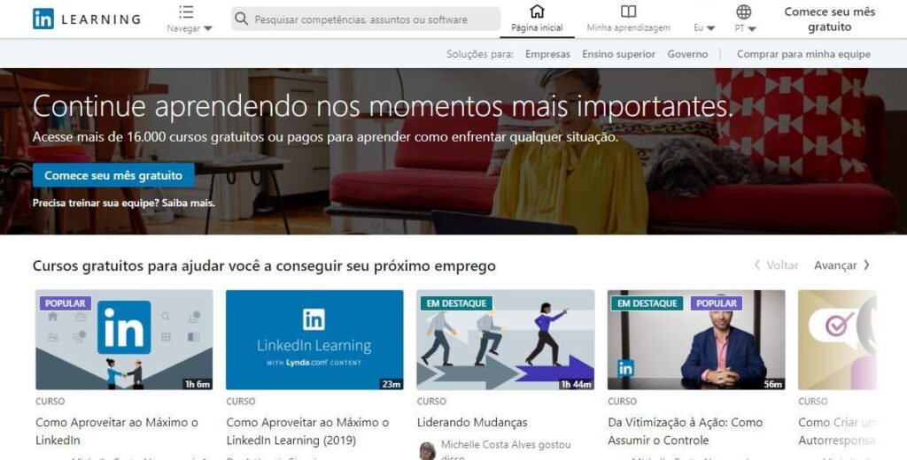 LinkedIn Learning: veja como usar a plataforma de cursos online!